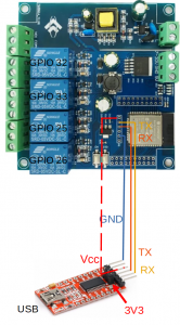 ESP32 + relay + integrated 230V AC power supply + sensors – F1ATB